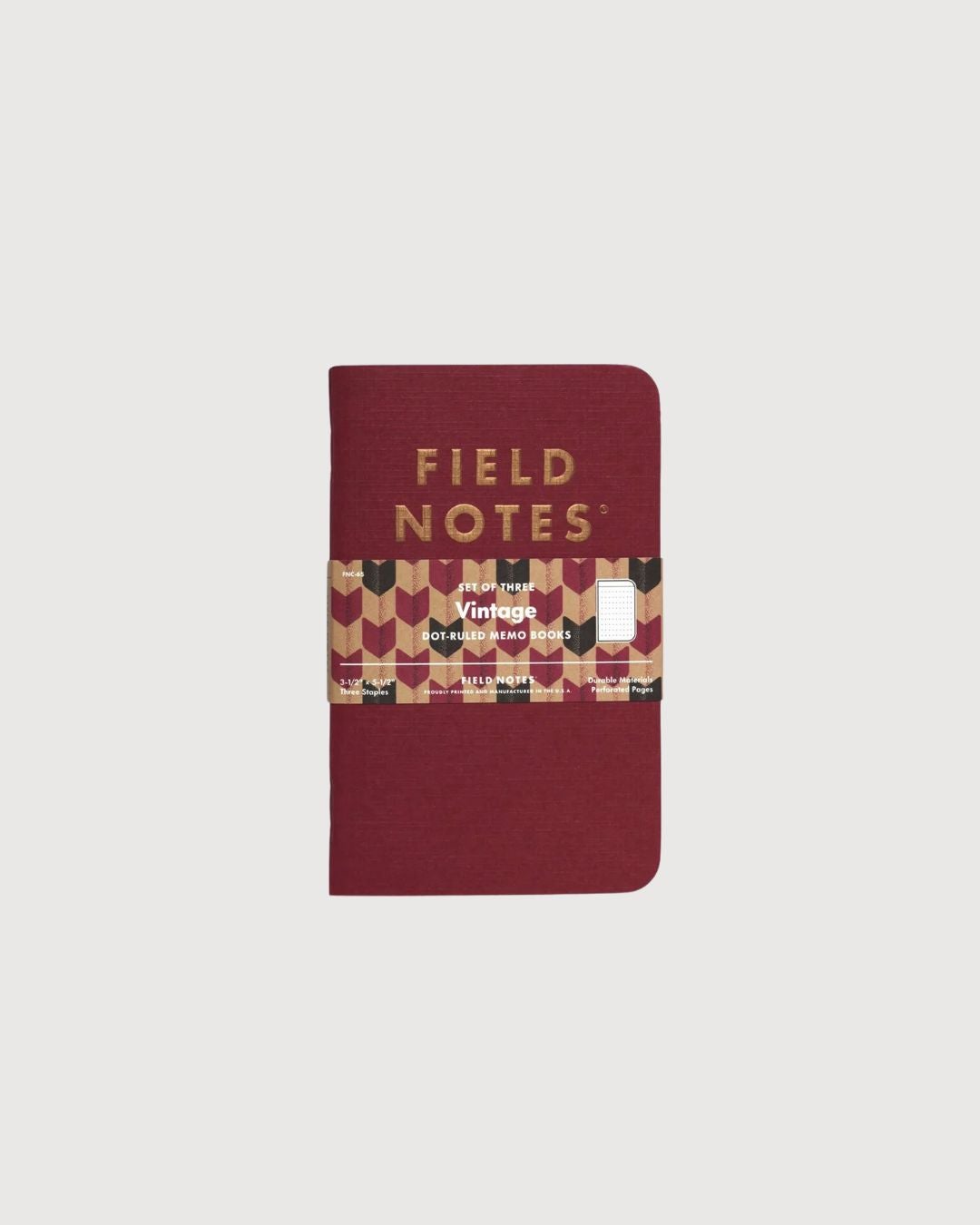 Field Notes Vintage Memo Book 3pk A Well Worn Story Shop